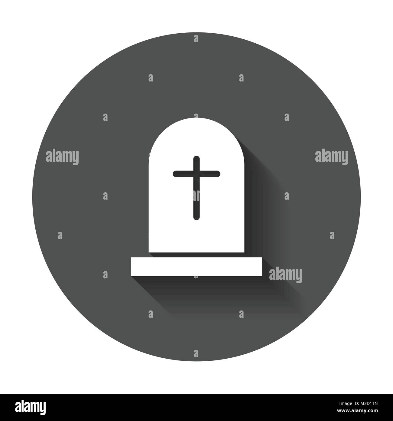 Halloween grave icon. Gravestone vector illustration. Rip tombstone ...
