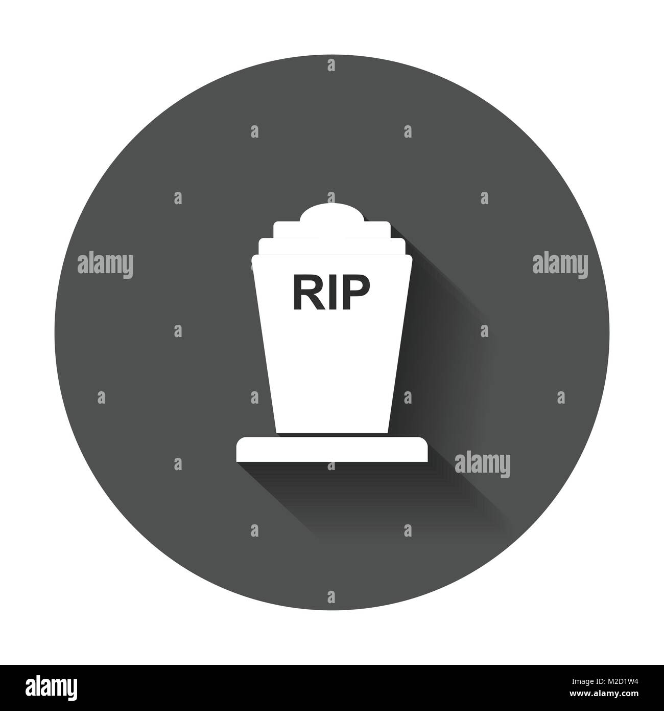 Halloween grave icon. Gravestone vector illustration. Rip tombstone ...