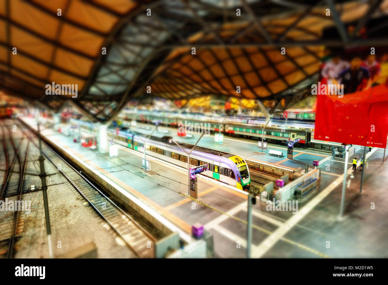 Melbourne train station hi-res stock photography and images - Alamy
