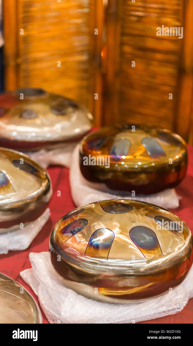 Typical Indian handmade musical instruments Stock Photo - Alamy