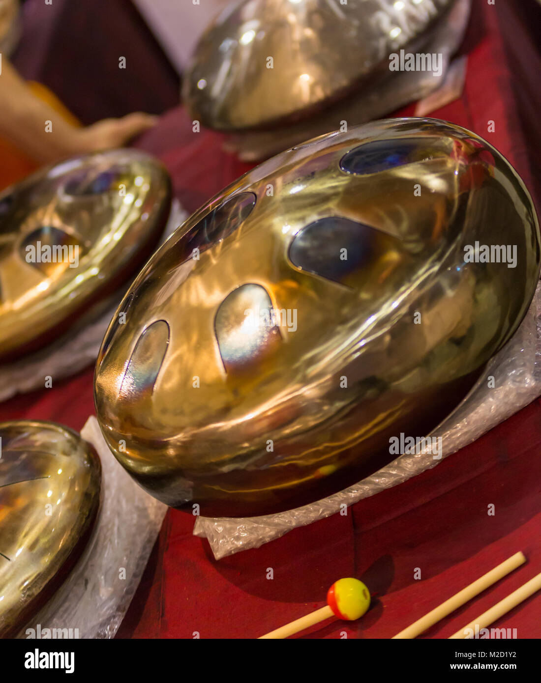 Typical Indian handmade musical instruments Stock Photo - Alamy