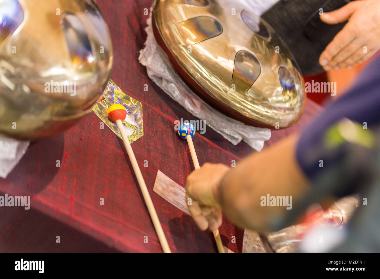 Typical Indian handmade musical instruments Stock Photo - Alamy