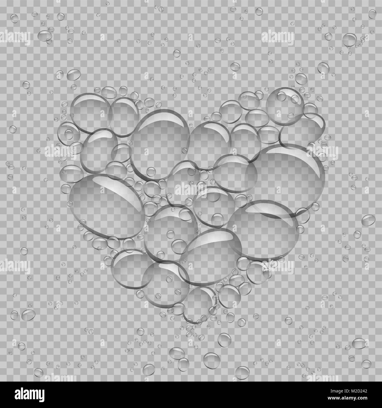 Heart bubbles Black and White Stock Photos & Images - Alamy