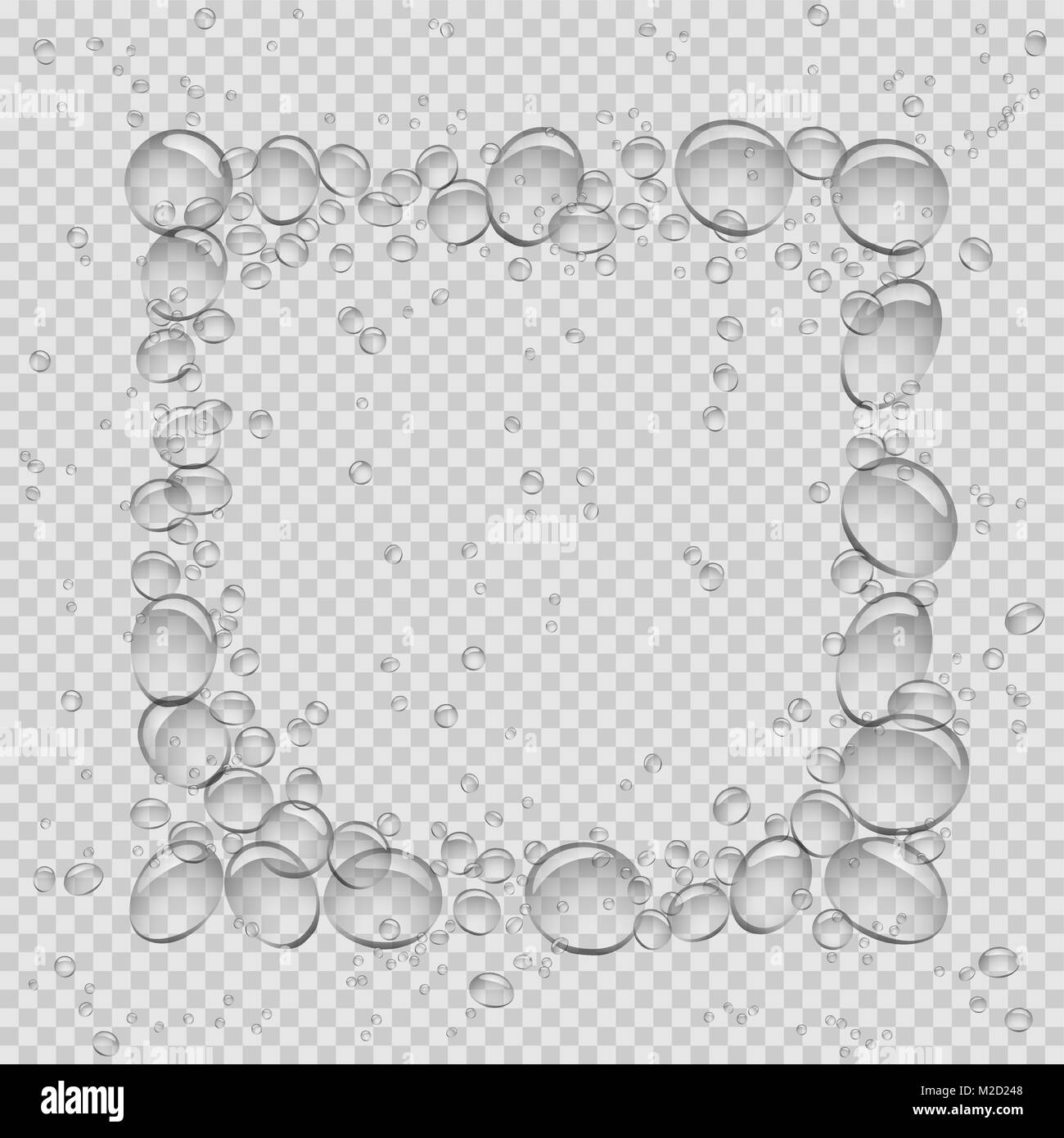 water bubbles square transparent Stock Vector Image & Art - Alamy