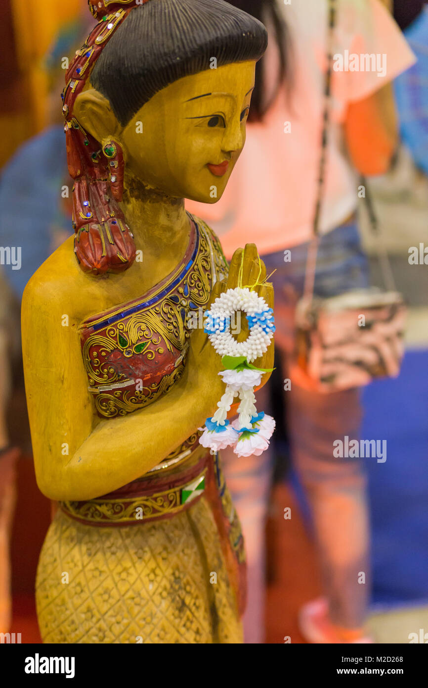 Beautiful Eastern tattoo that invites to pray Stock Photo - Alamy