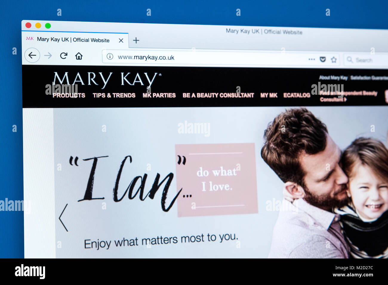 LONDON, UK - JANUARY 25TH 2018: The homepage of the official website ...