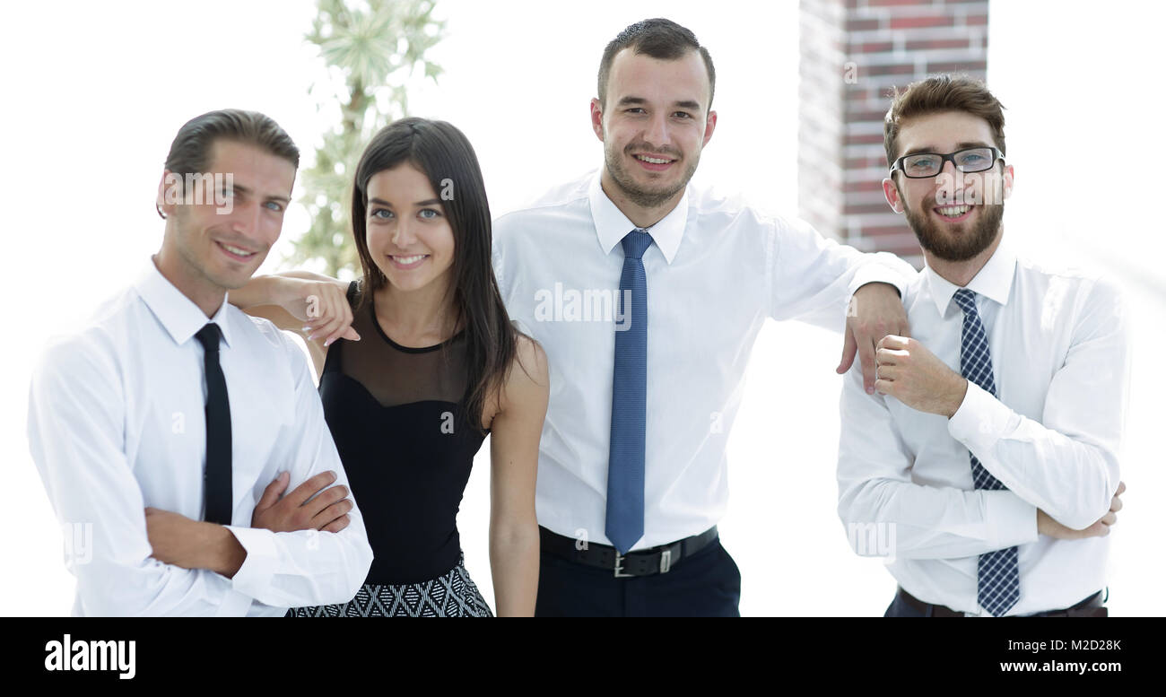 closeup portrait of friendly business team Stock Photo - Alamy