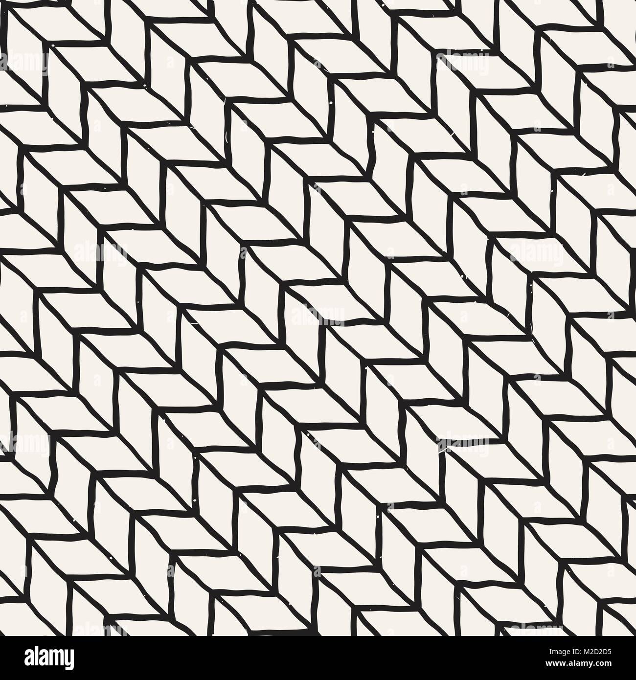 Simple ink geometric pattern. Monochrome black and white strokes ...