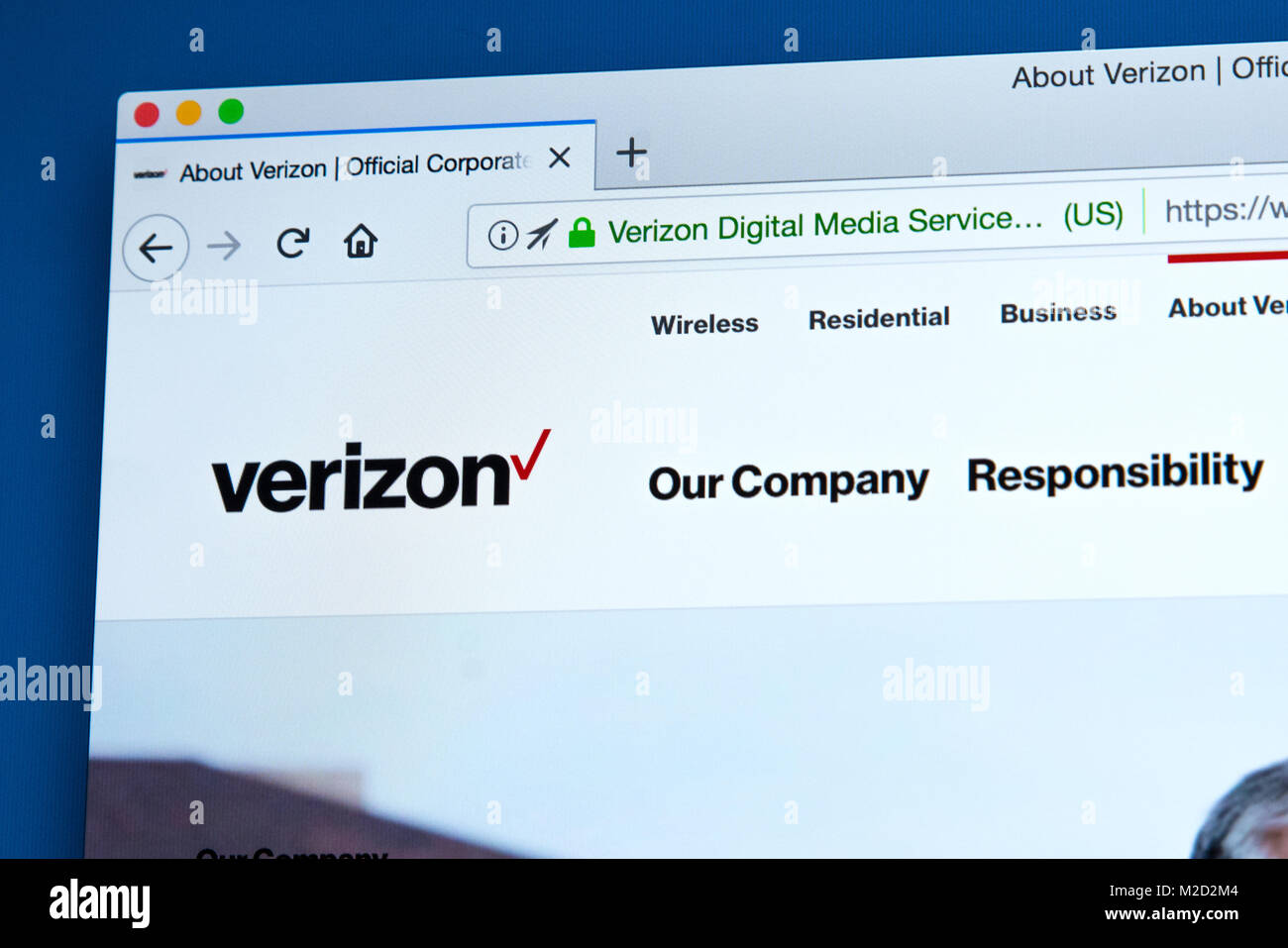 LONDON, UK - JANUARY 25TH 2018: The homepage of the official website ...