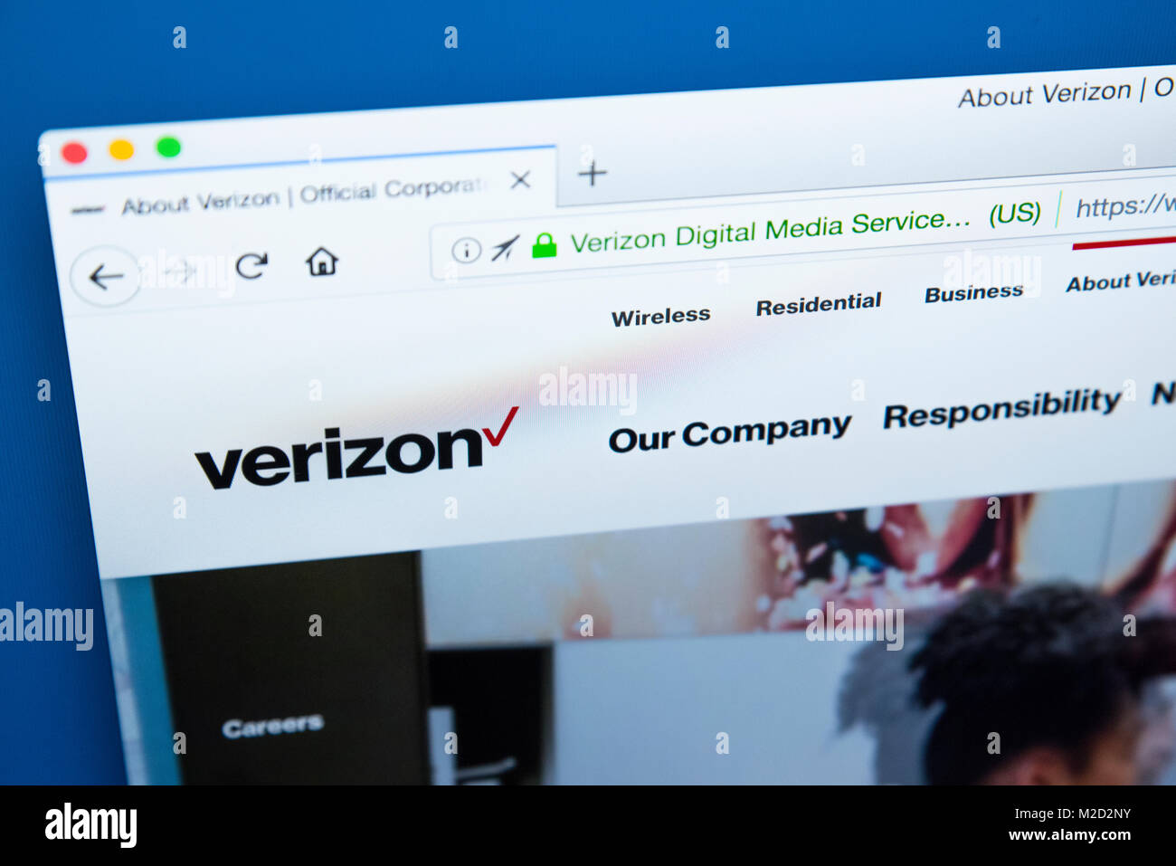 LONDON, UK - JANUARY 25TH 2018: The homepage of the official website ...