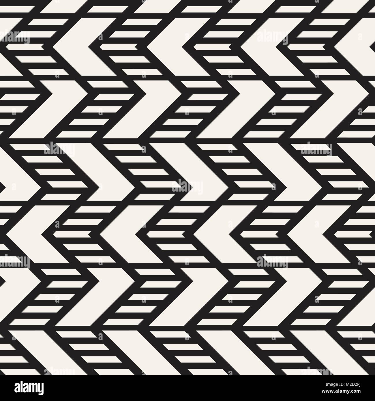 Vector seamless zigzag line pattern. Abstract stylish geometric ...