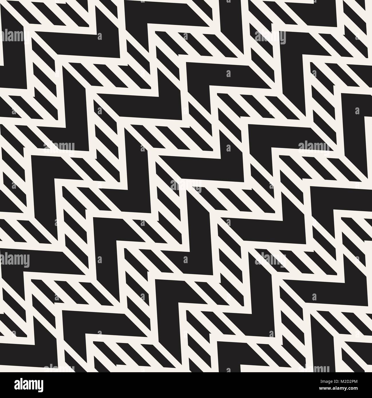 Vector seamless zigzag line pattern. Abstract stylish geometric ...