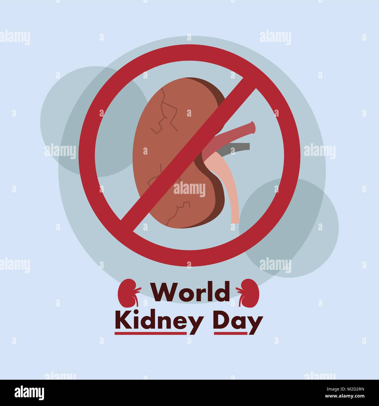 world kidney day promoting care healthy poster Stock Vector Image & Art ...