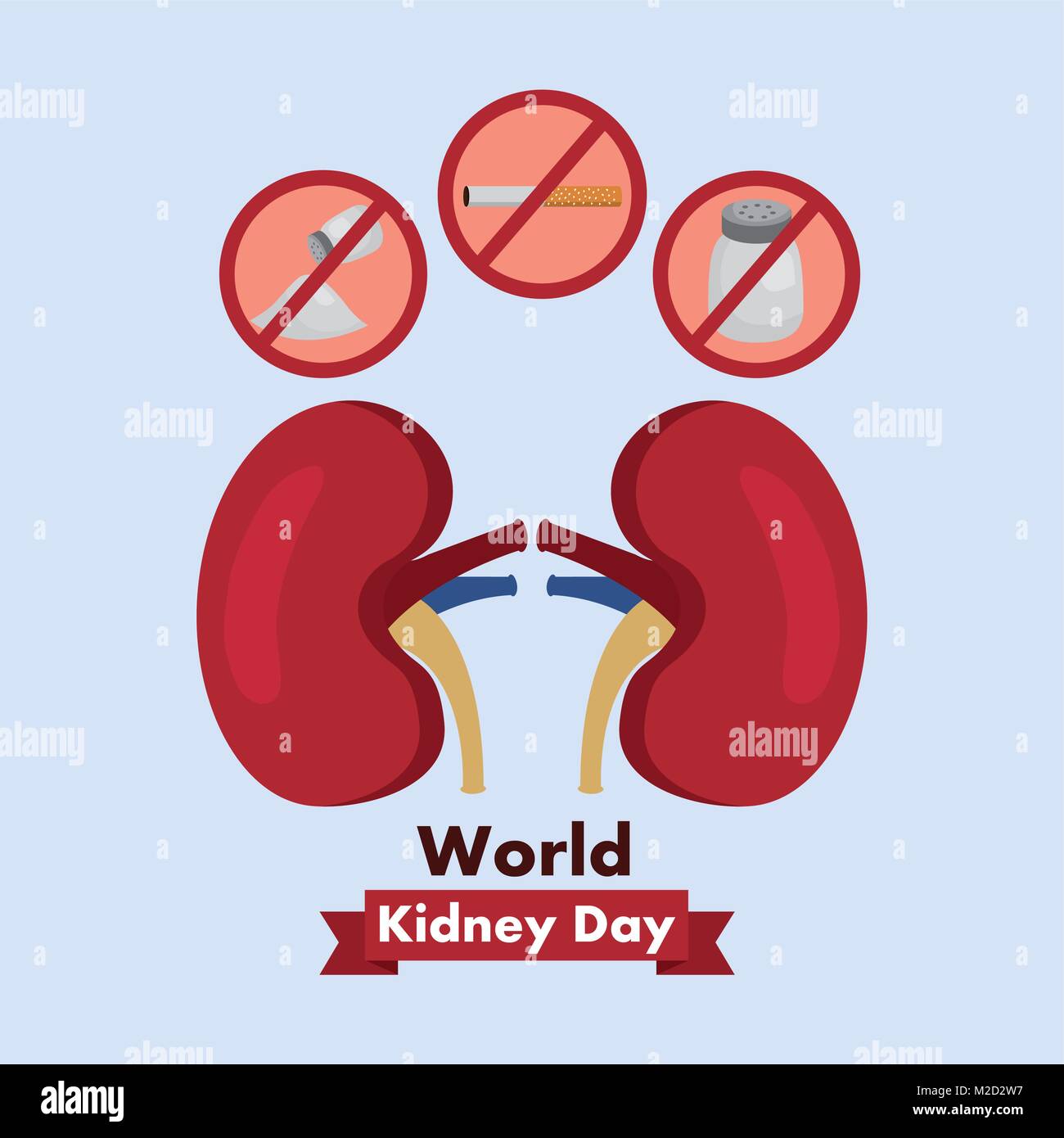 world kidney day healthcare medical campaign poster Stock Vector Image ...