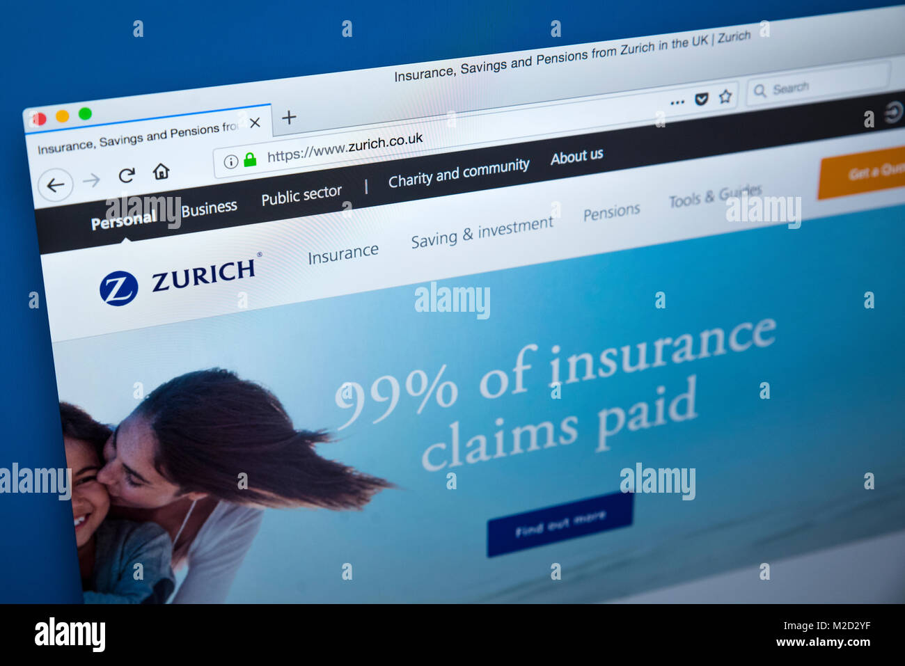Zurich insurance logo hi-res stock photography and images - Alamy