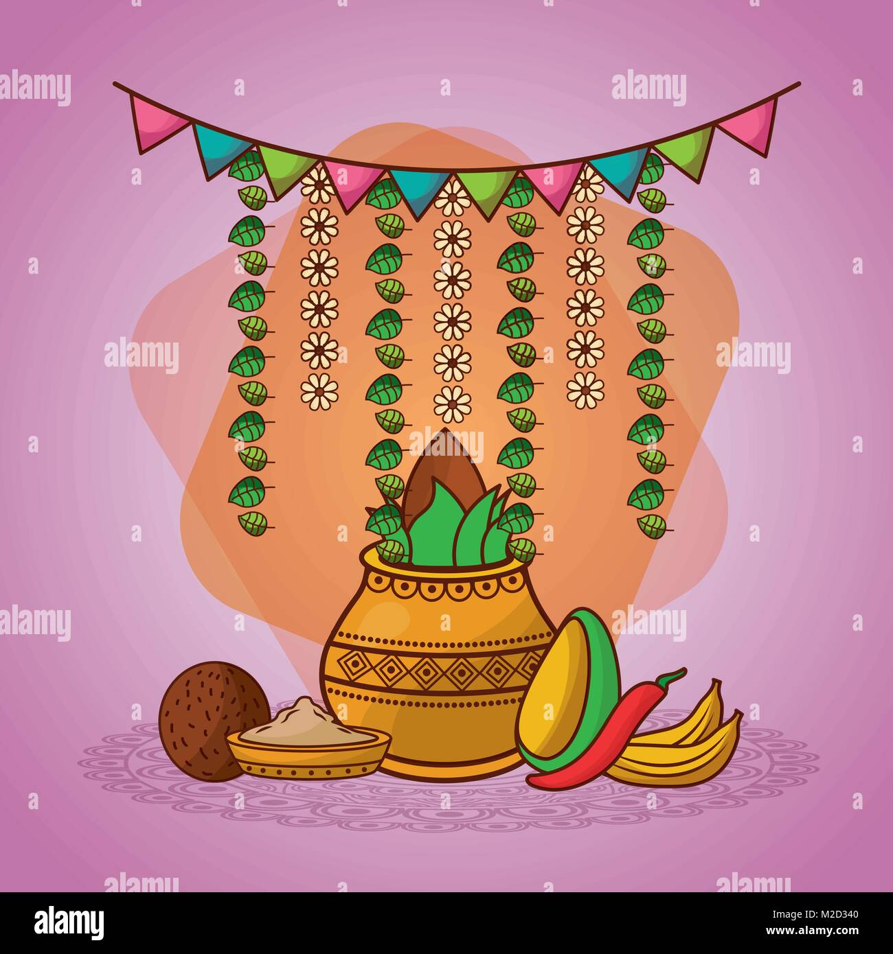 Red chili pepper parsley Stock Vector Images - Alamy