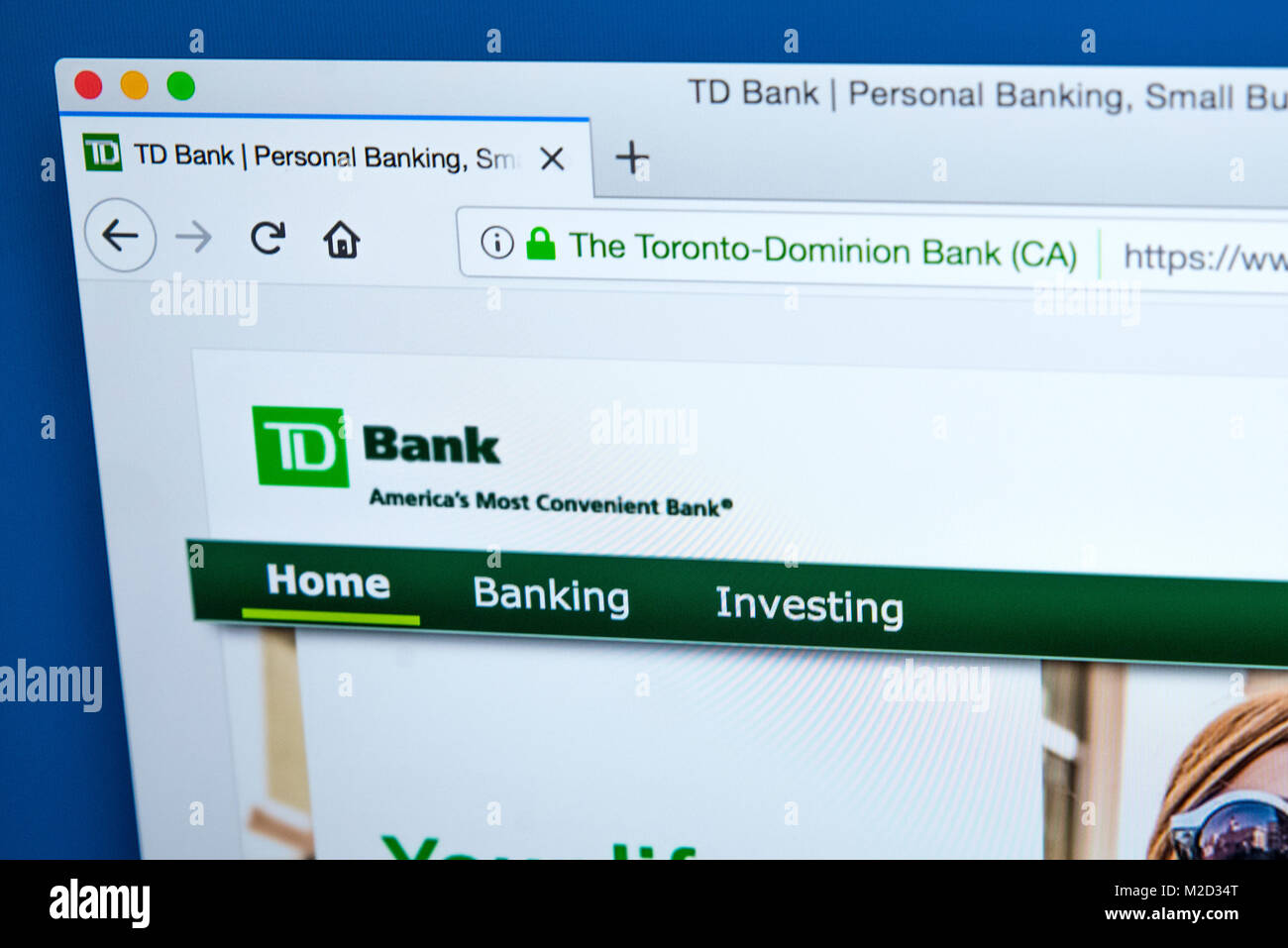 Td Bank Screen High Resolution Stock Photography and Images - Alamy