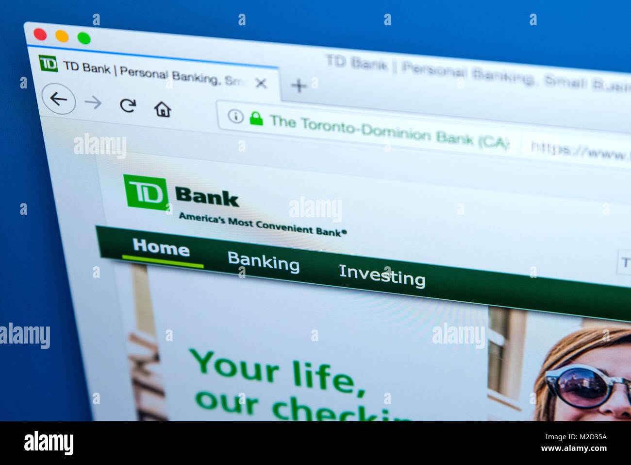 Td bank screen hi-res stock photography and images - Alamy