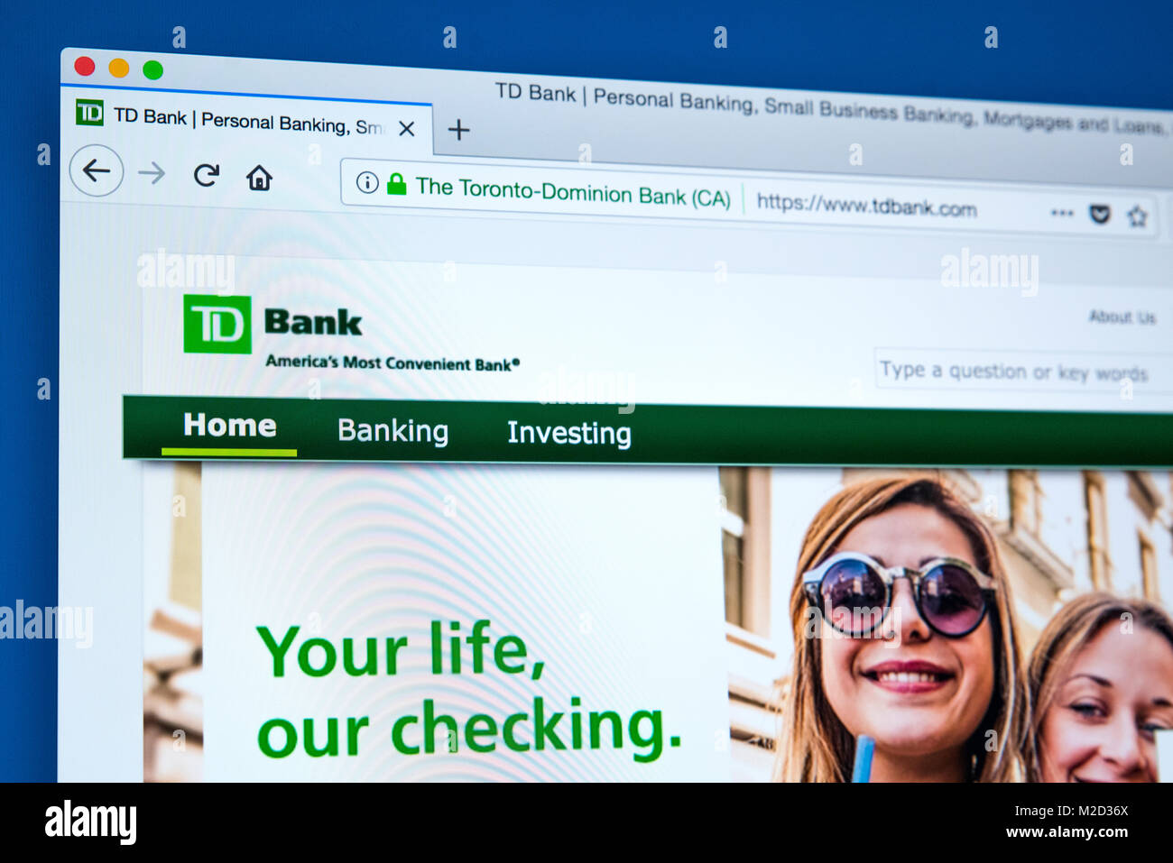 Td bank screen hi-res stock photography and images - Alamy