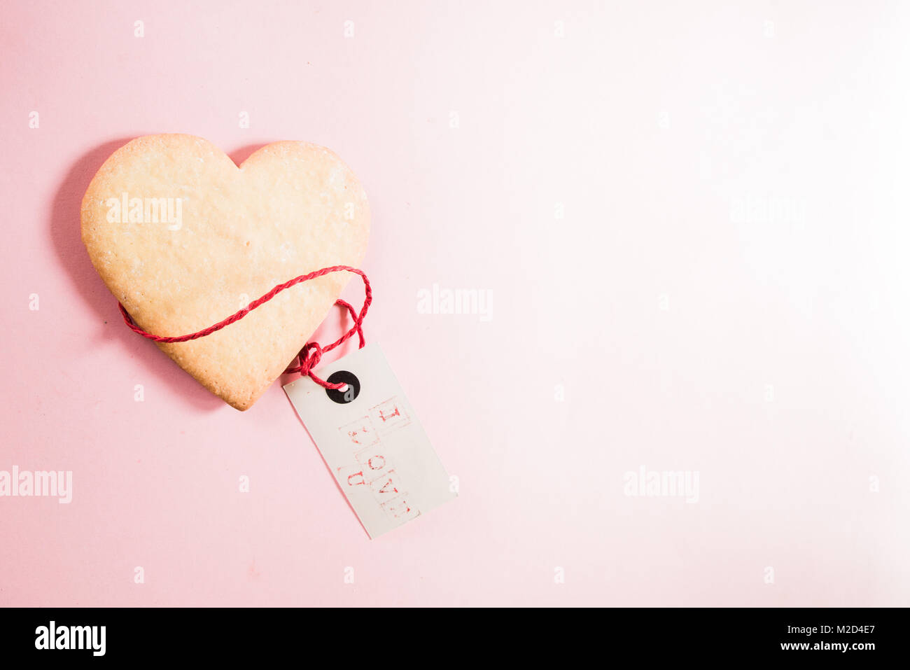 Beautiful heart shaped cookies for Valentine's day with a greeting' s ...