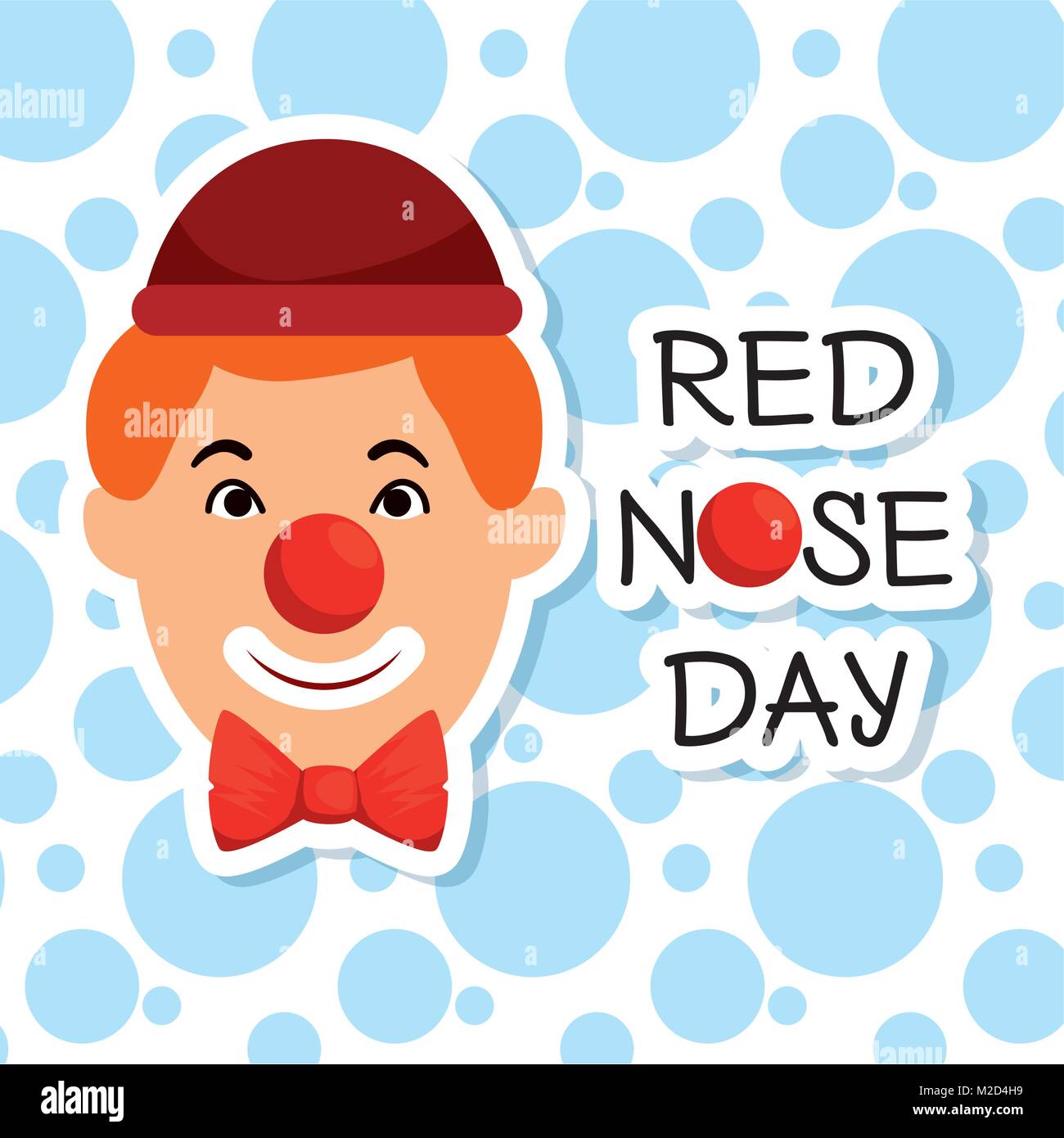 red nose day people with red nose Stock Vector Image & Art - Alamy