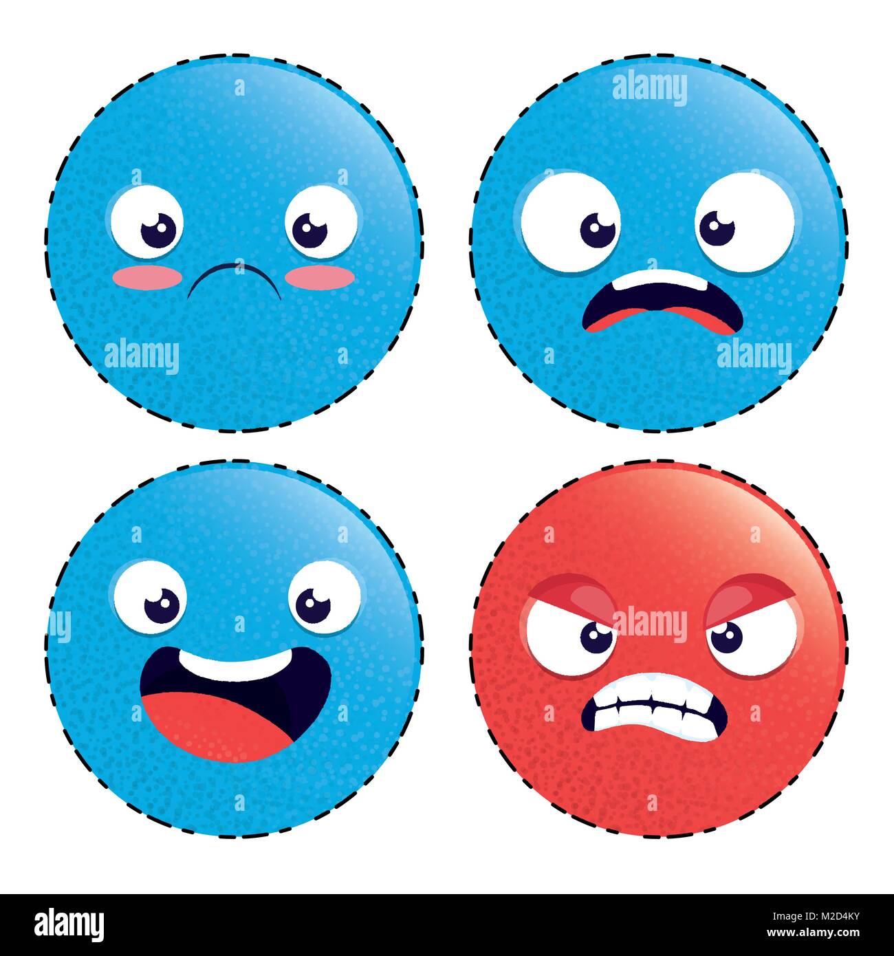 set of emoji emoticon cartoon Stock Vector Image & Art - Alamy