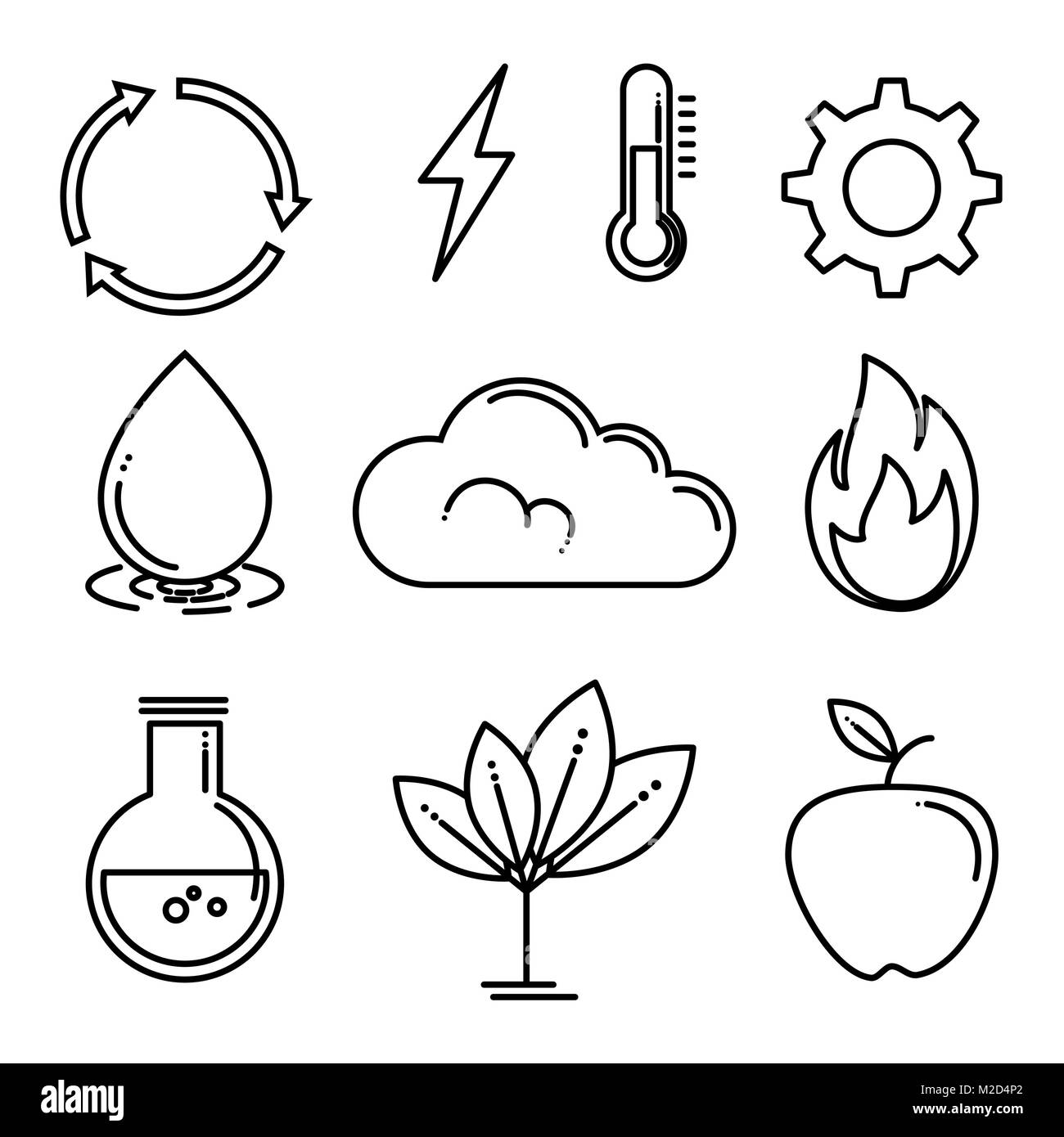 set of eco energy elements Stock Vector Image & Art - Alamy