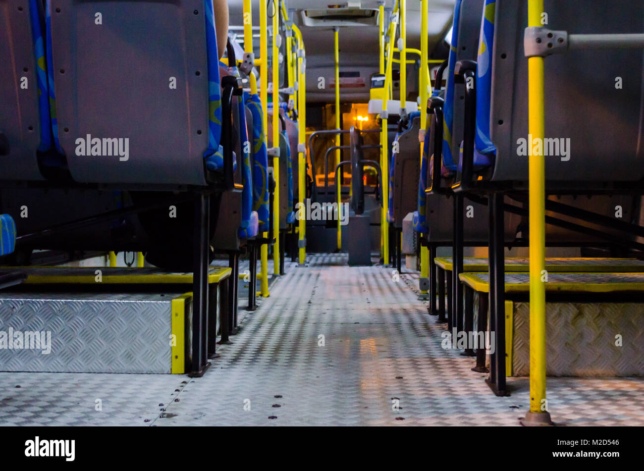 Interior of empty bus hi-res stock photography and images - Alamy