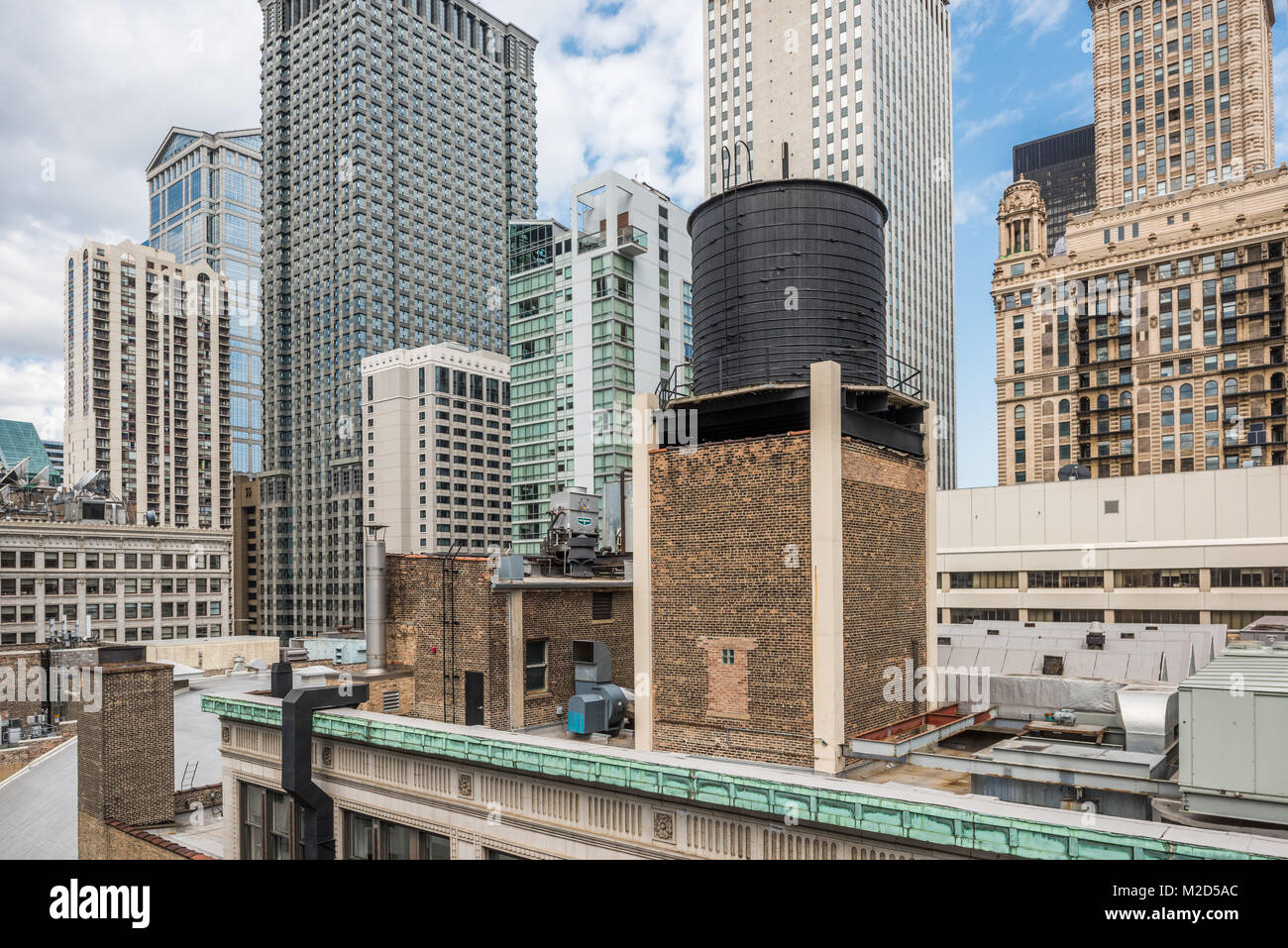 Buildings in the Chicago Loop Stock Photo - Alamy