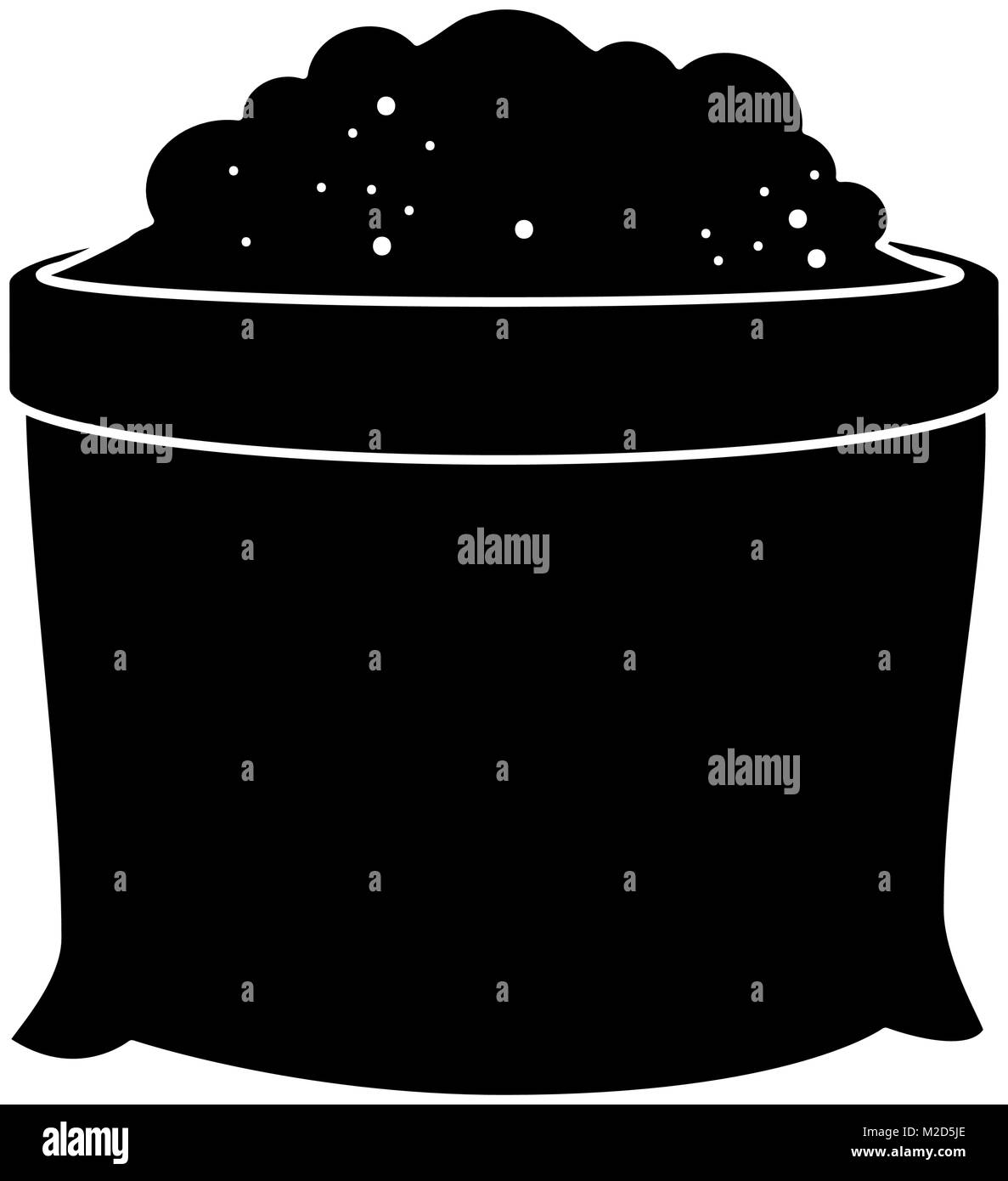 ground bag isolated icon vector illustration design Stock Vector Image ...