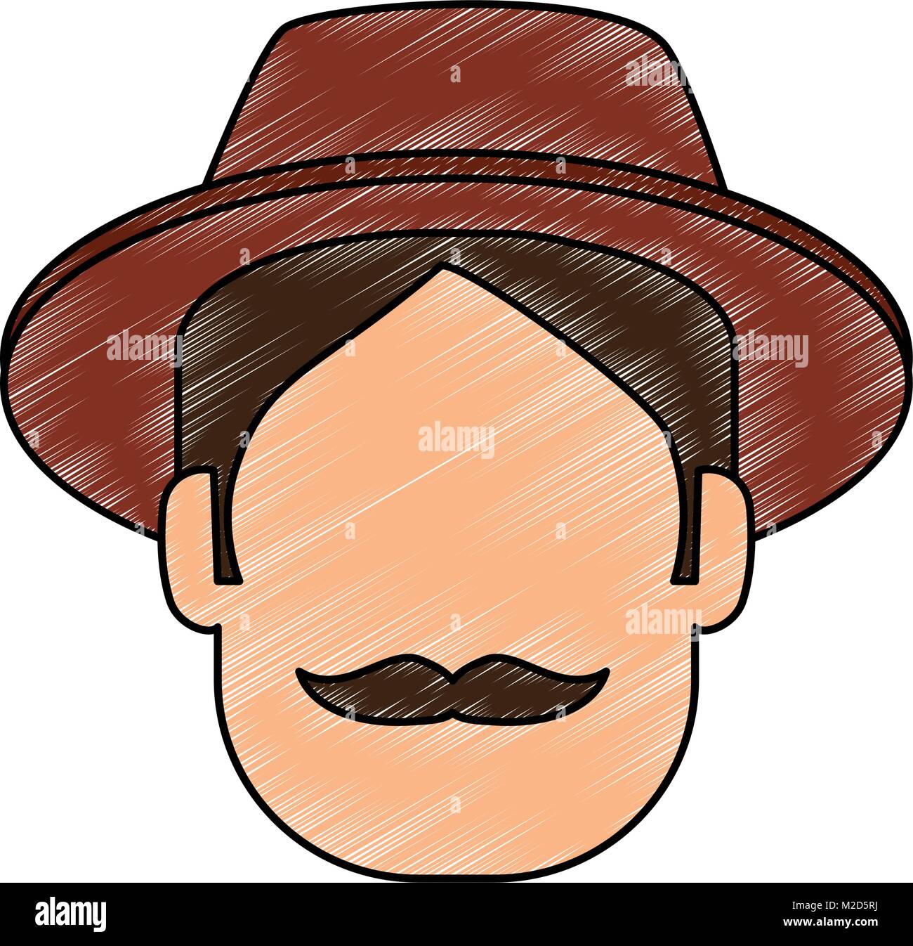 man gardener with hat avatar character Stock Vector Image & Art - Alamy