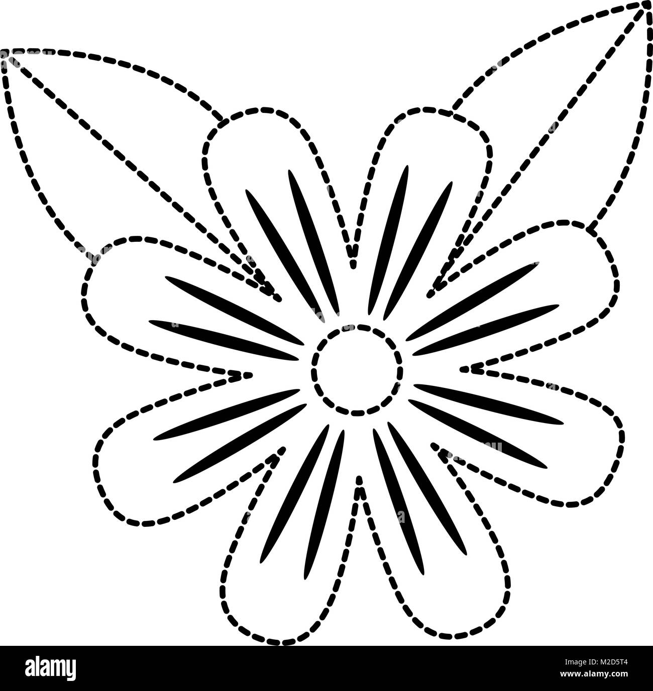 beautiful flower cultivated icon Stock Vector Image & Art - Alamy