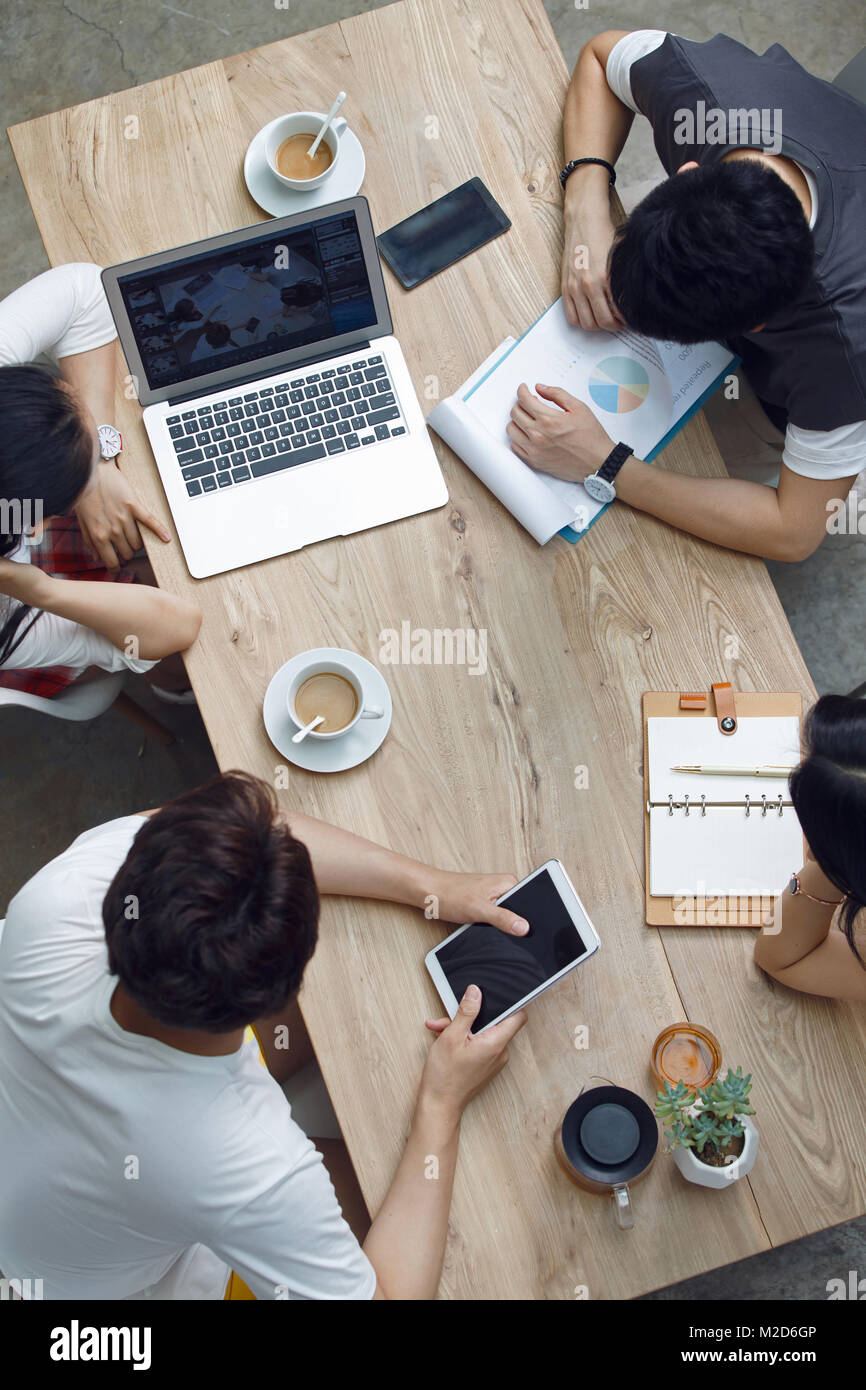 Young people work in a studio Stock Photo - Alamy