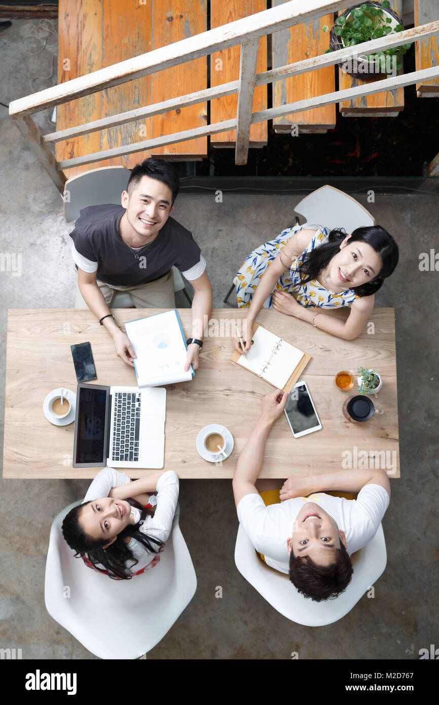 Young people work in a studio Stock Photo - Alamy
