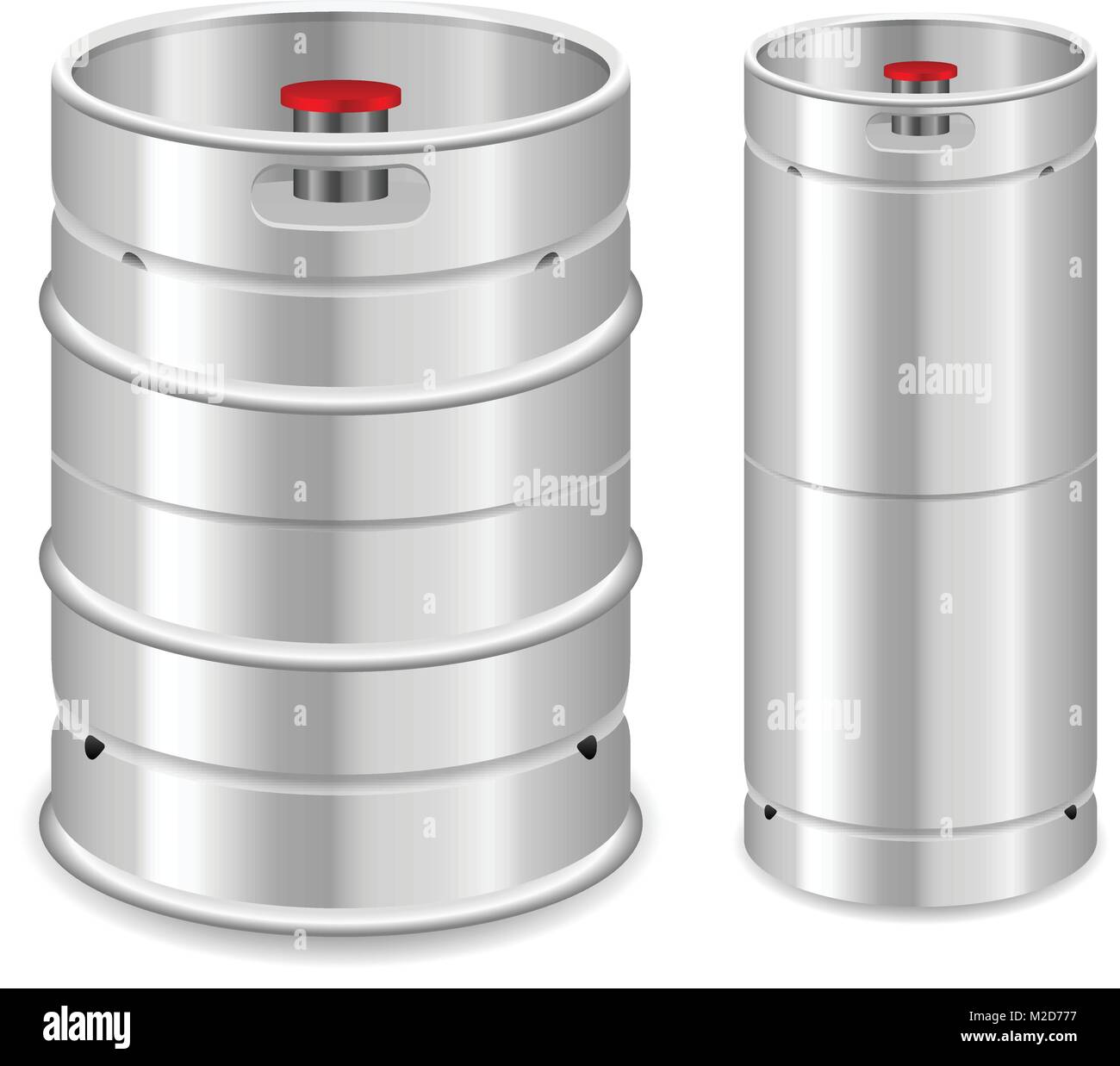 Beer keg set on a white background Stock Vector Image & Art - Alamy