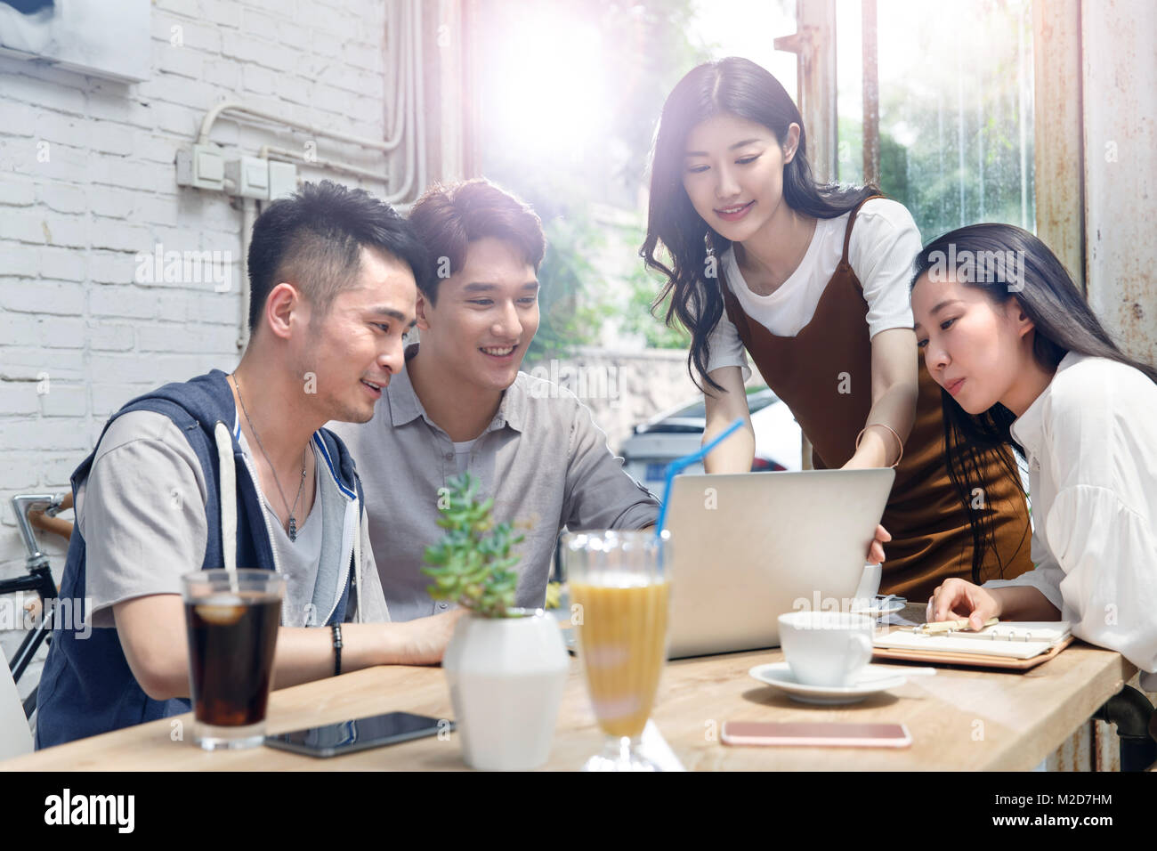 Young people work in a studio Stock Photo - Alamy