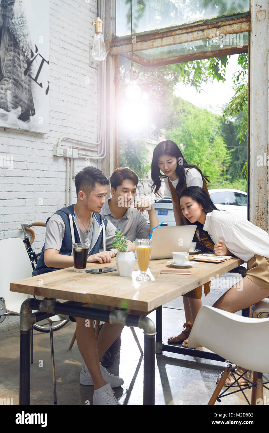 Young people work in a studio Stock Photo - Alamy