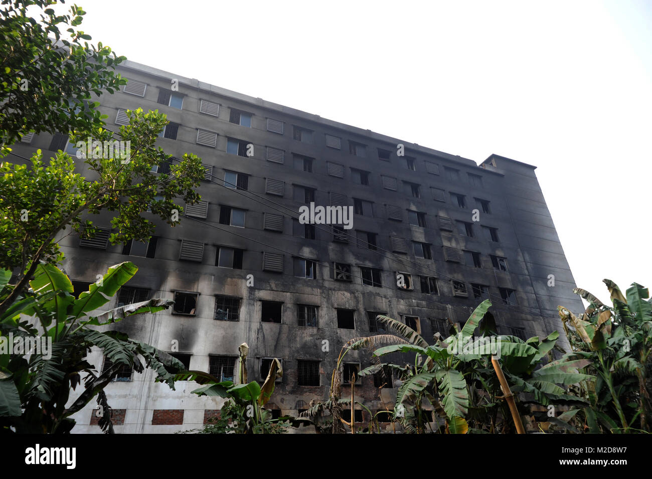 DHAKA, BANGLADESH - NOVEMBER 25, 2012: The Tazreen Fashions factory ...
