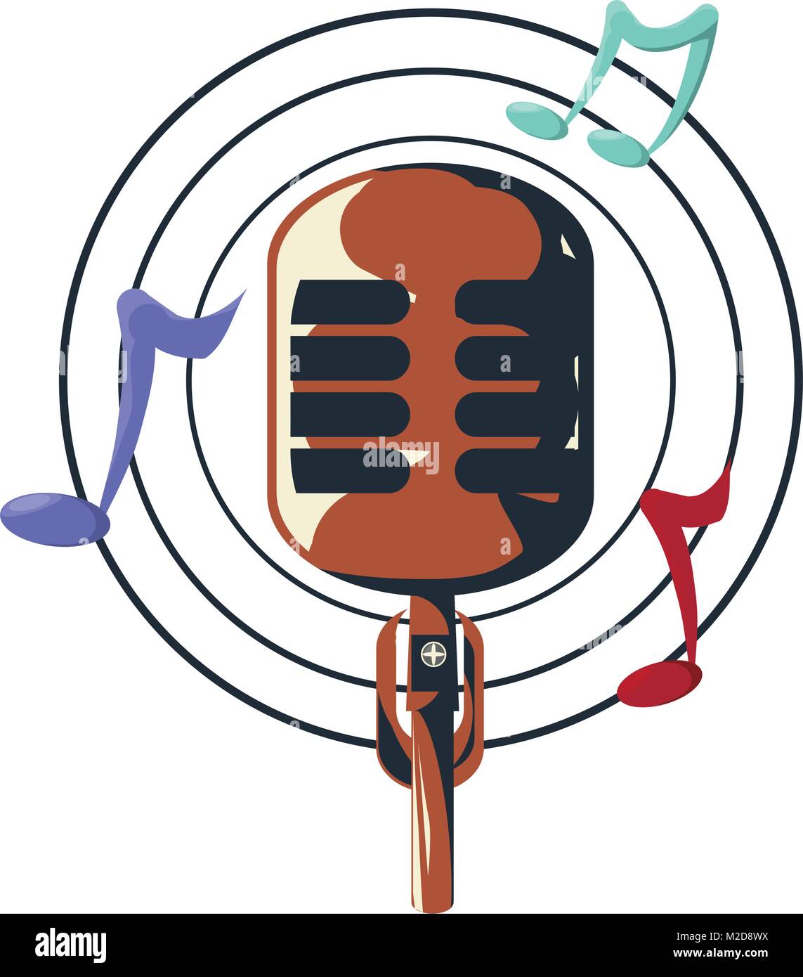retro microphone icon Stock Vector Image & Art - Alamy
