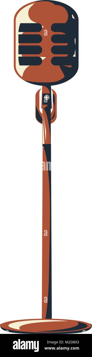 retro microphone icon Stock Vector Image & Art - Alamy
