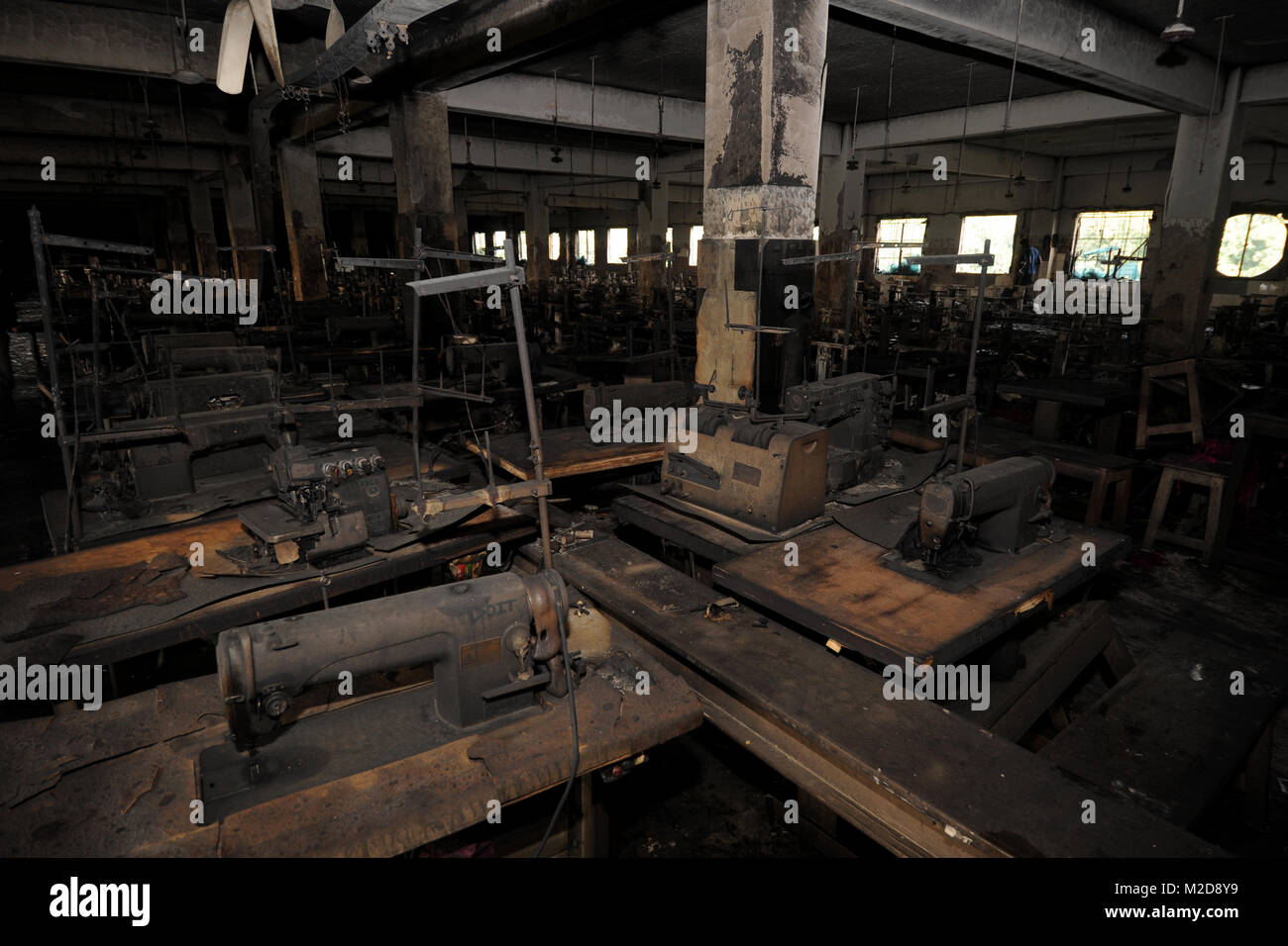 DHAKA, BANGLADESH - NOVEMBER 25, 2012: The Tazreen Fashions factory ...