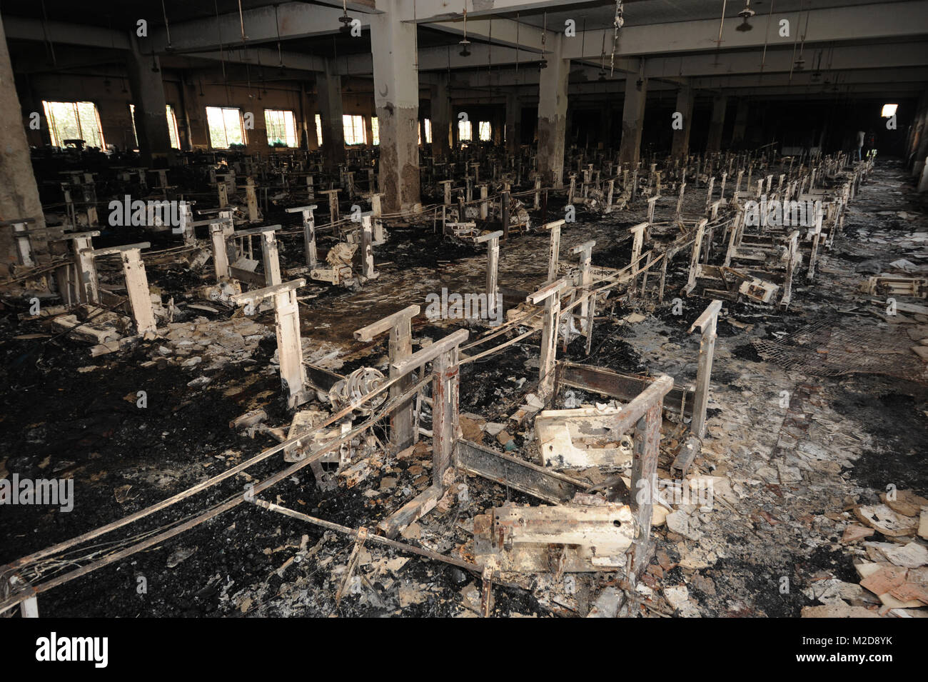 DHAKA, BANGLADESH - NOVEMBER 25, 2012: The Tazreen Fashions factory ...