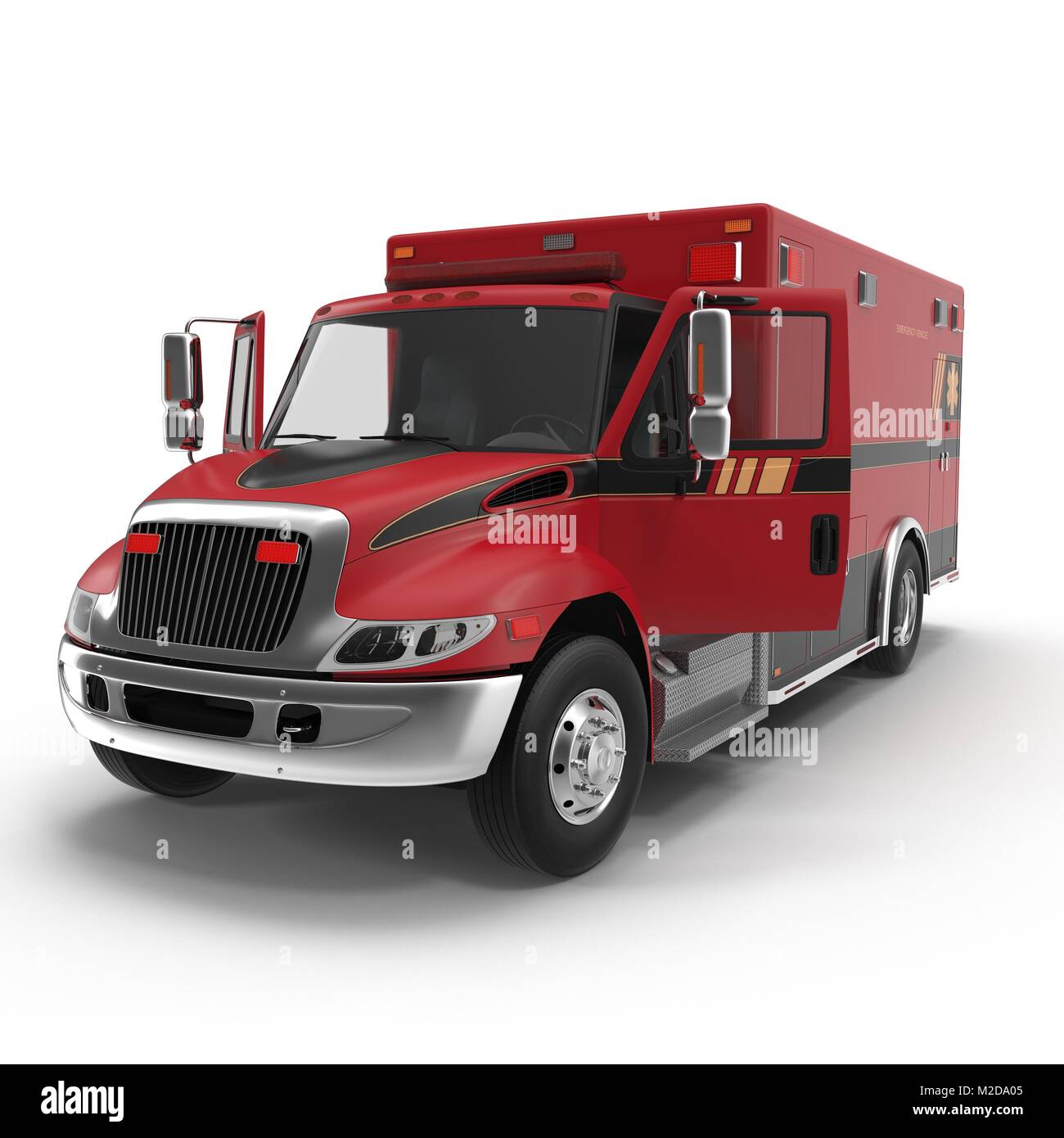 Ambulance view Cut Out Stock Images & Pictures - Alamy
