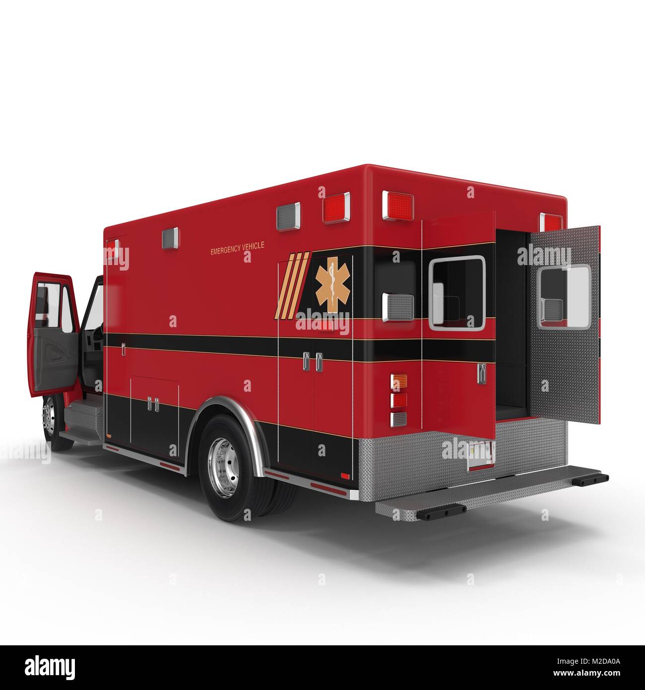 Ambulance rear Cut Out Stock Images & Pictures - Alamy