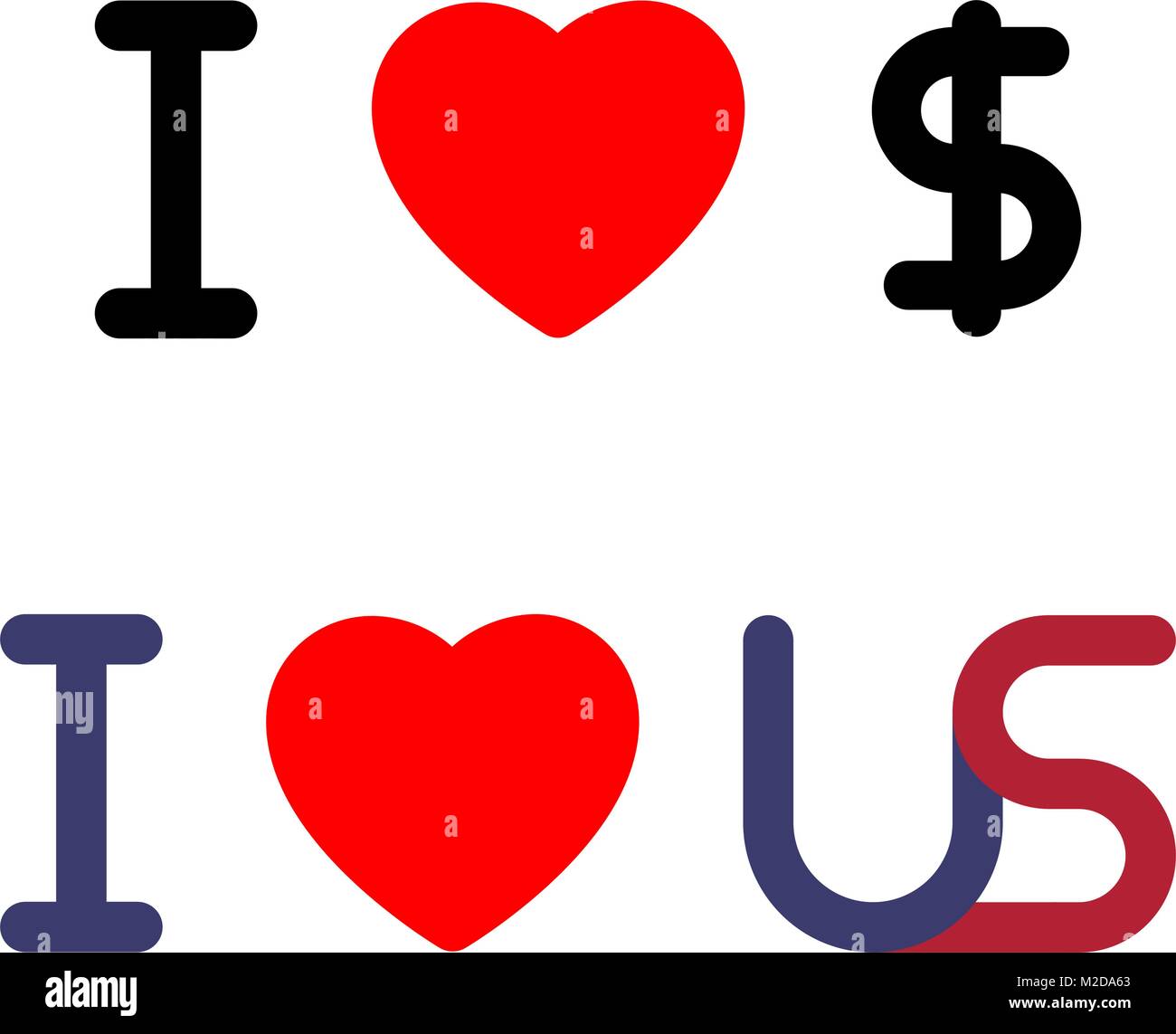 Letters love heart symbol Stock Vector Images - Alamy