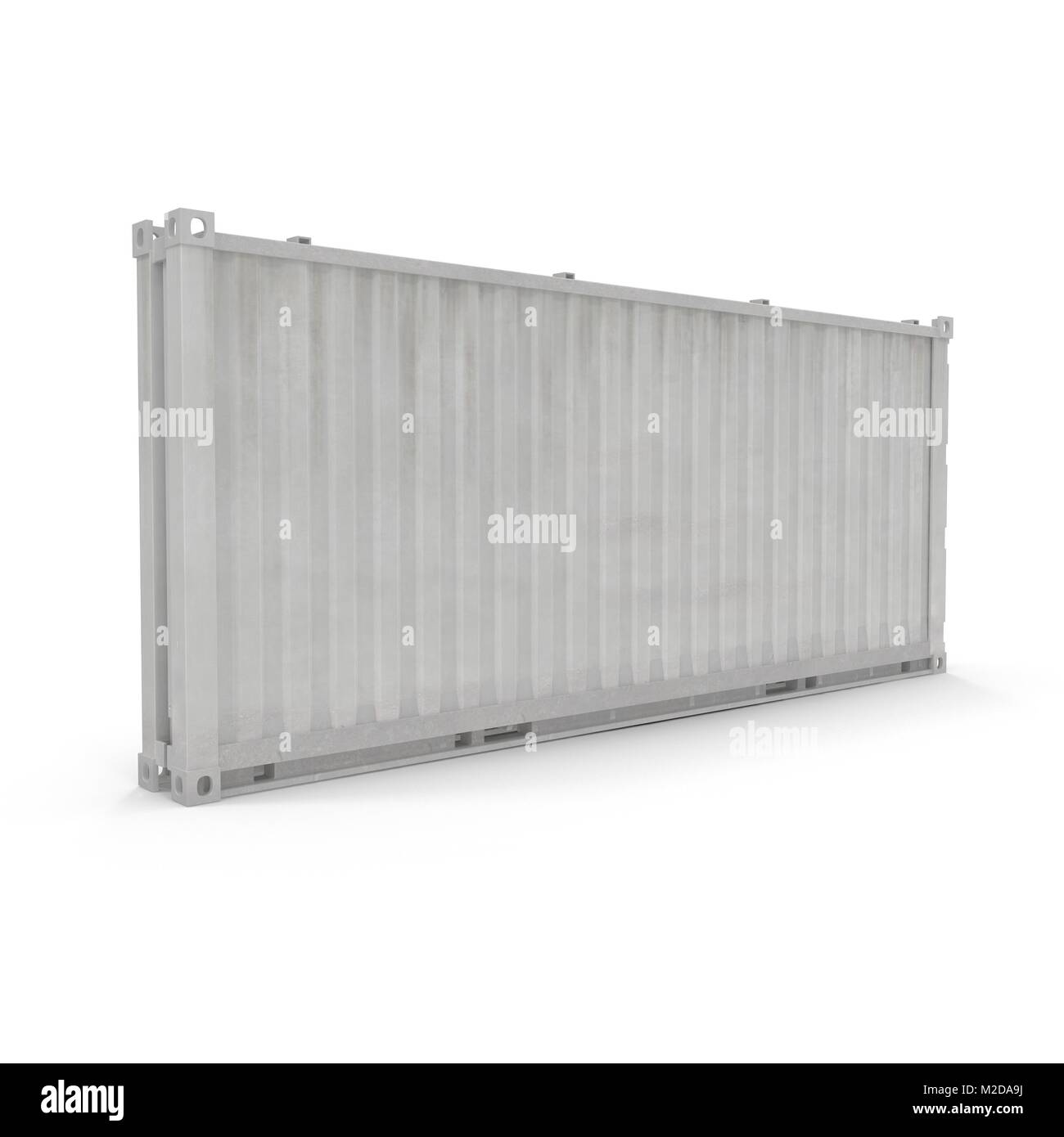 Folded Collapsible ISO Container isolated on white. 3D illustration ...