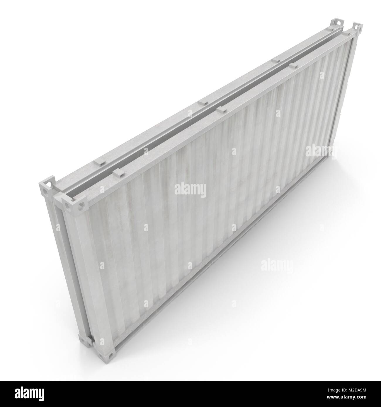Folded Collapsible ISO Container isolated on white. 3D illustration ...