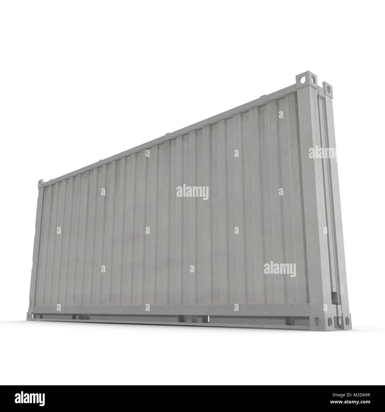 Folded Collapsible ISO Container isolated on white. 3D illustration ...