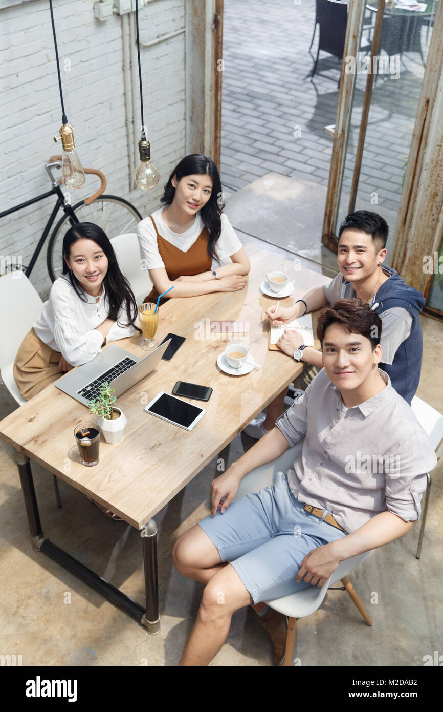 Young people work in a studio Stock Photo - Alamy