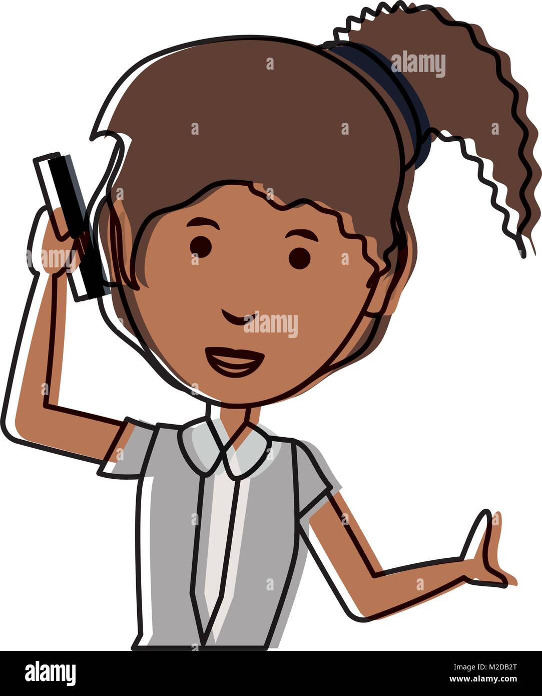 cartoon businesswoman icon Stock Vector Image & Art - Alamy